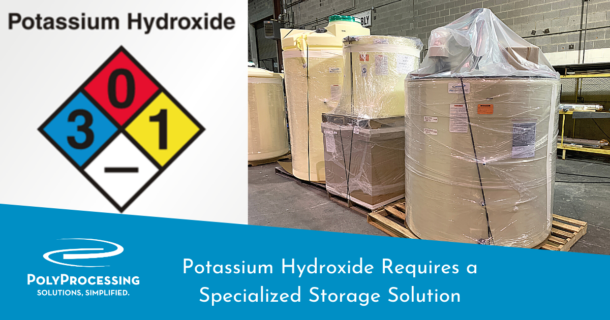 Potassium Hydroxide Requires a Specialized Storage Solution