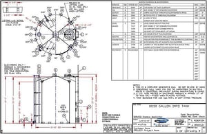 Poly Processing Chemical Storage Tank Designs and Drawings