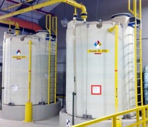 Chemical Storage Tank Ladders