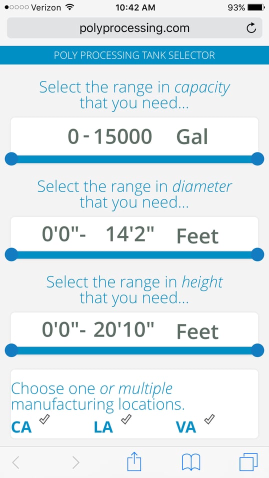 This App Makes Your Storage Tank Selection Quick and Easy
