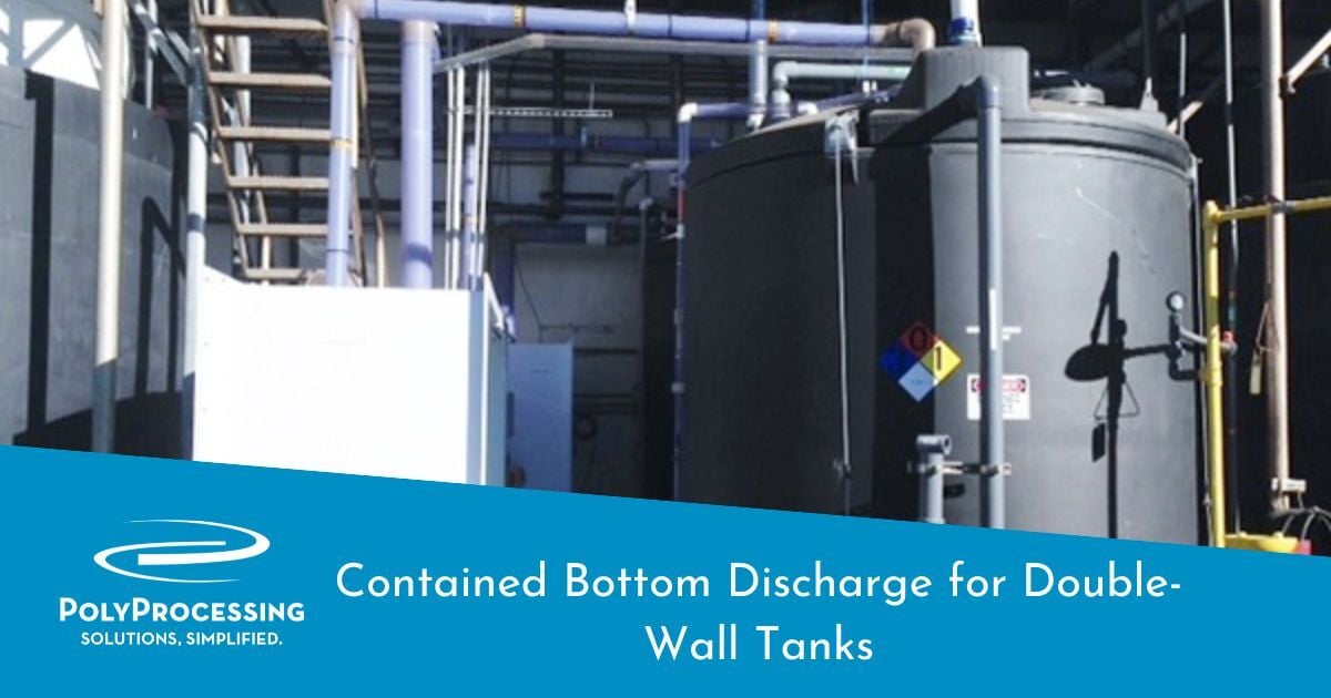 Contained Bottom Discharge for Double-Wall Tank